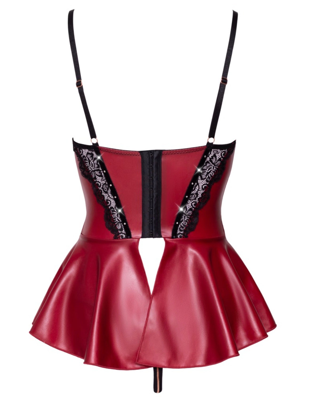 Red Matte Longline Shelf Bra With Crotchless G String - Etsy Canada