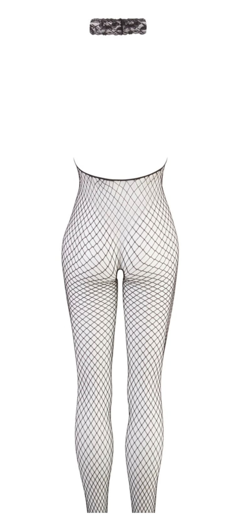 Seamless Fishnet Halter Bodystocking - Etsy Hong Kong