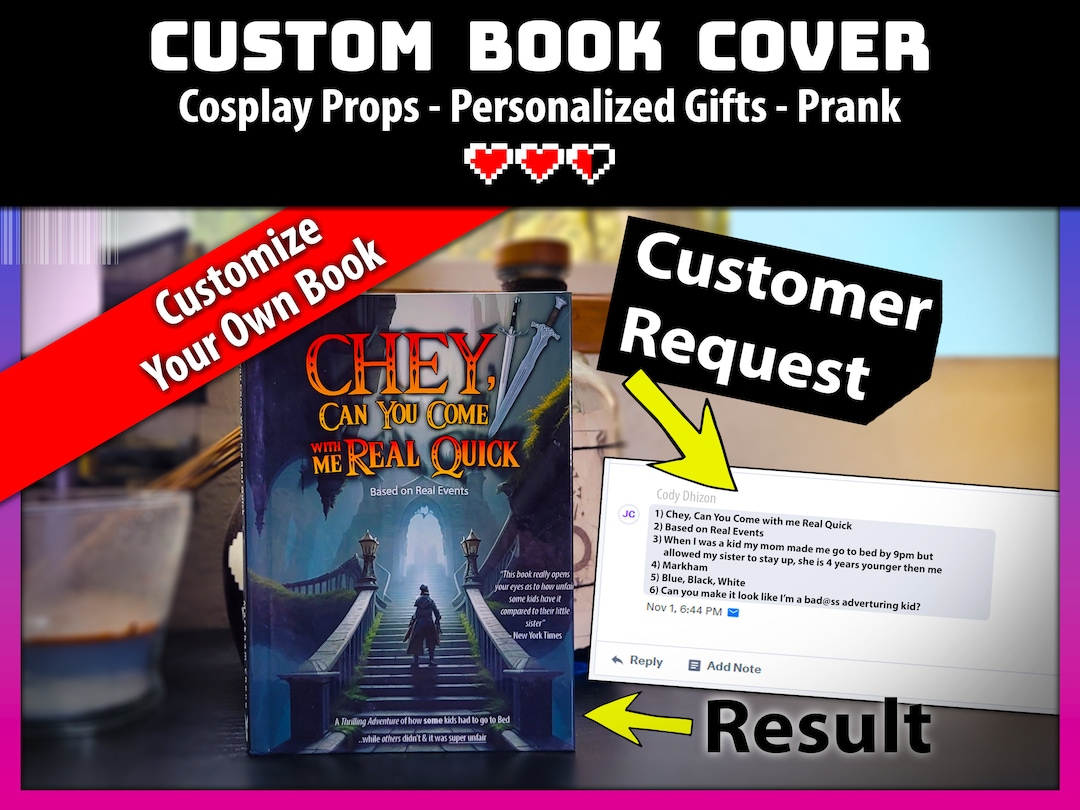 Custom Journal Cover Personalize Your Own Book Custom Blank Journal ...