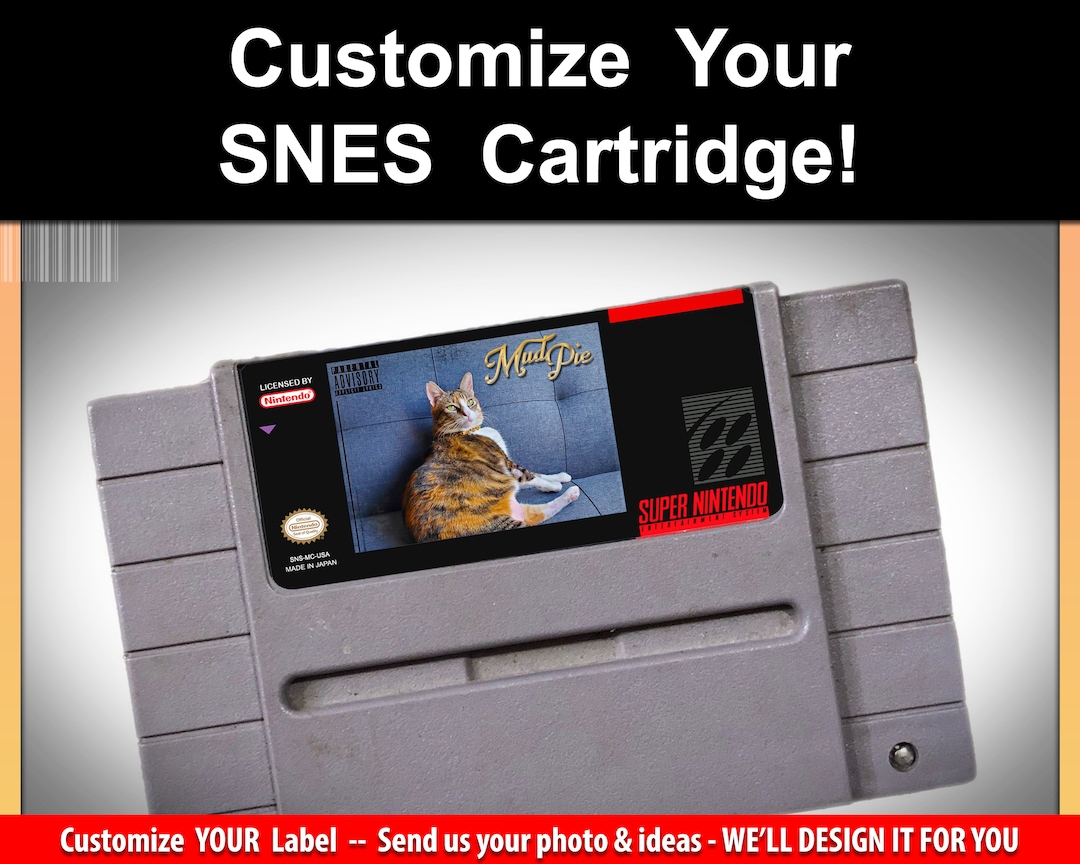 Custom Nintendo Cartridge Label - Design Your Own Label! Fully ...