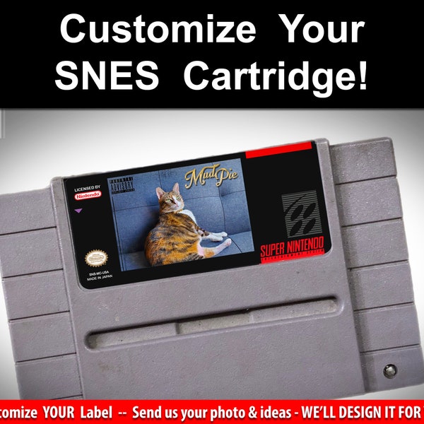 Custom Nintendo Cartridge Label - Etsy