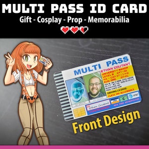 Multi Pass ID Card - Personalize Your Own Multi Pass - Custom ID Gift ...
