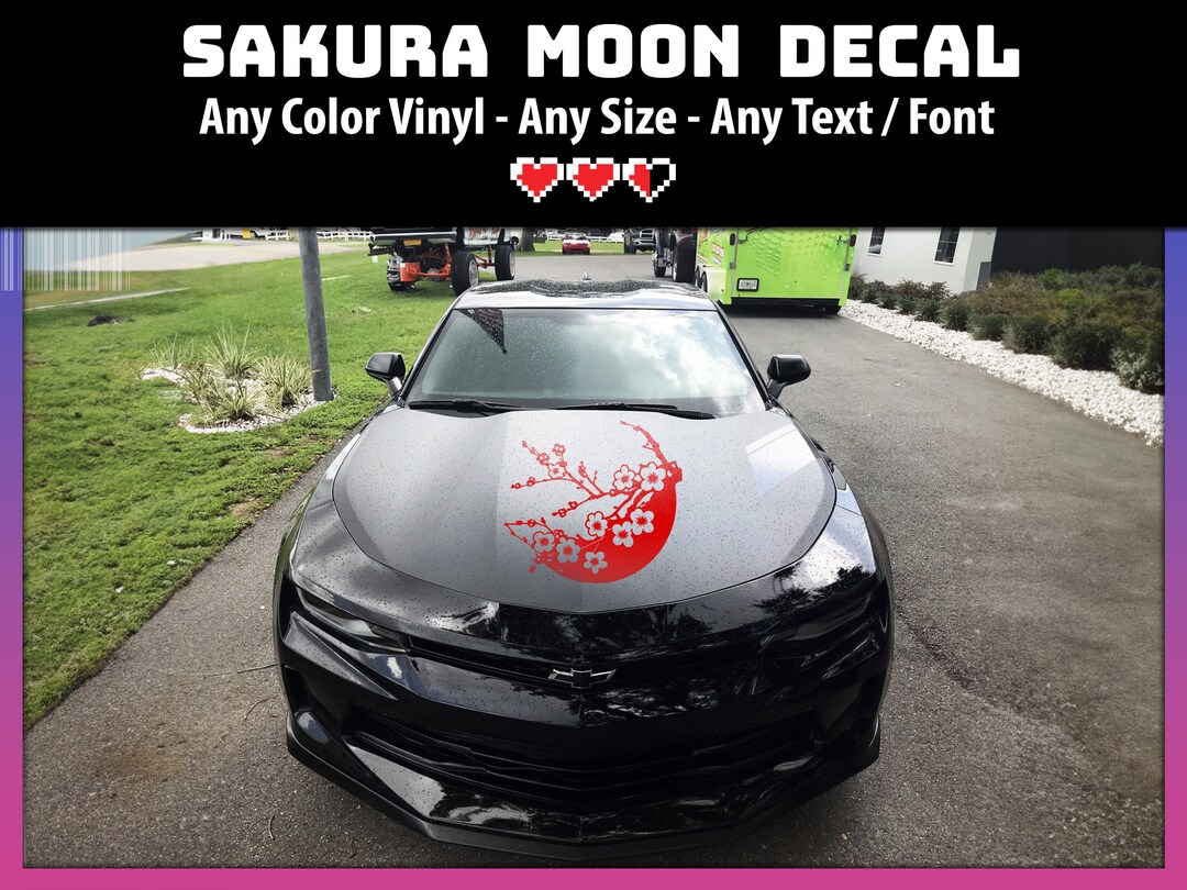 Sakura Flower Decal Collection - Any Color Size Text Font - Custom ...