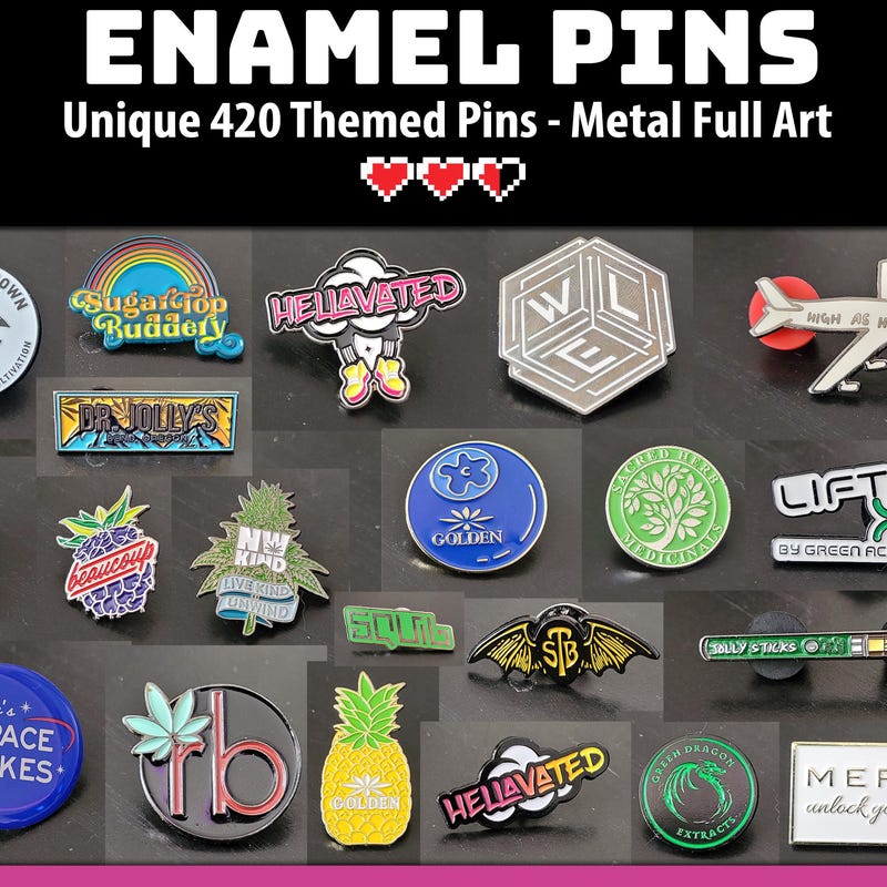 Weed Enamel Pin - Etsy
