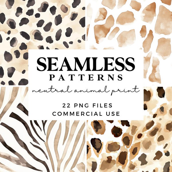 Animal Print Papers - Etsy