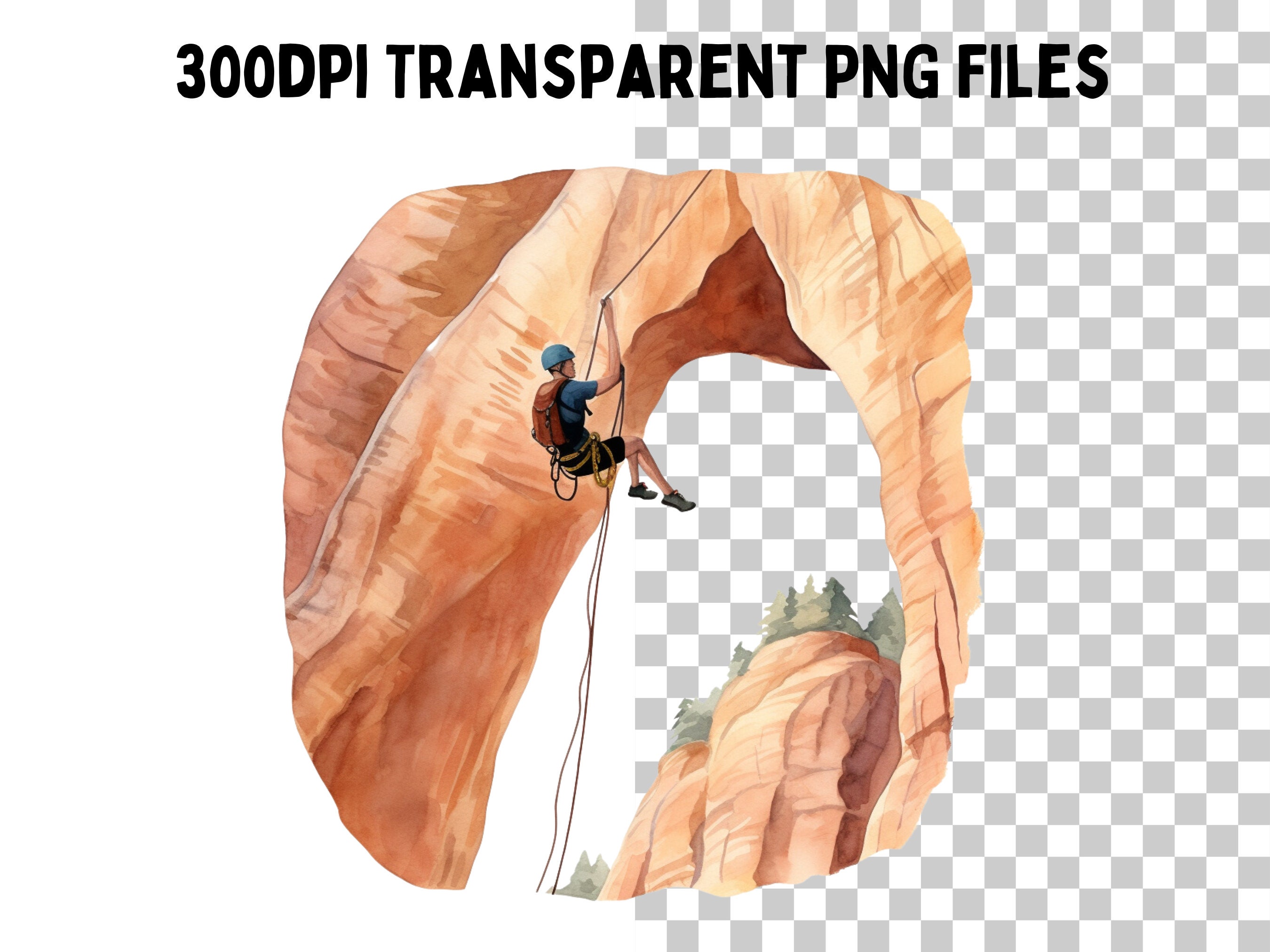 Canyoning Clipart Canyoneering Clipart Bundle Adventure Sports Clip Art ...
