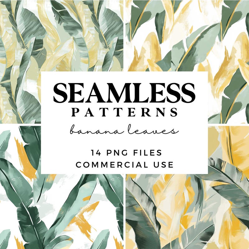 Banana Leaf Print - Etsy