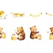 45 X Honey Bee Clipart Bundle - Watercolor Bee Clip Art Set With ...