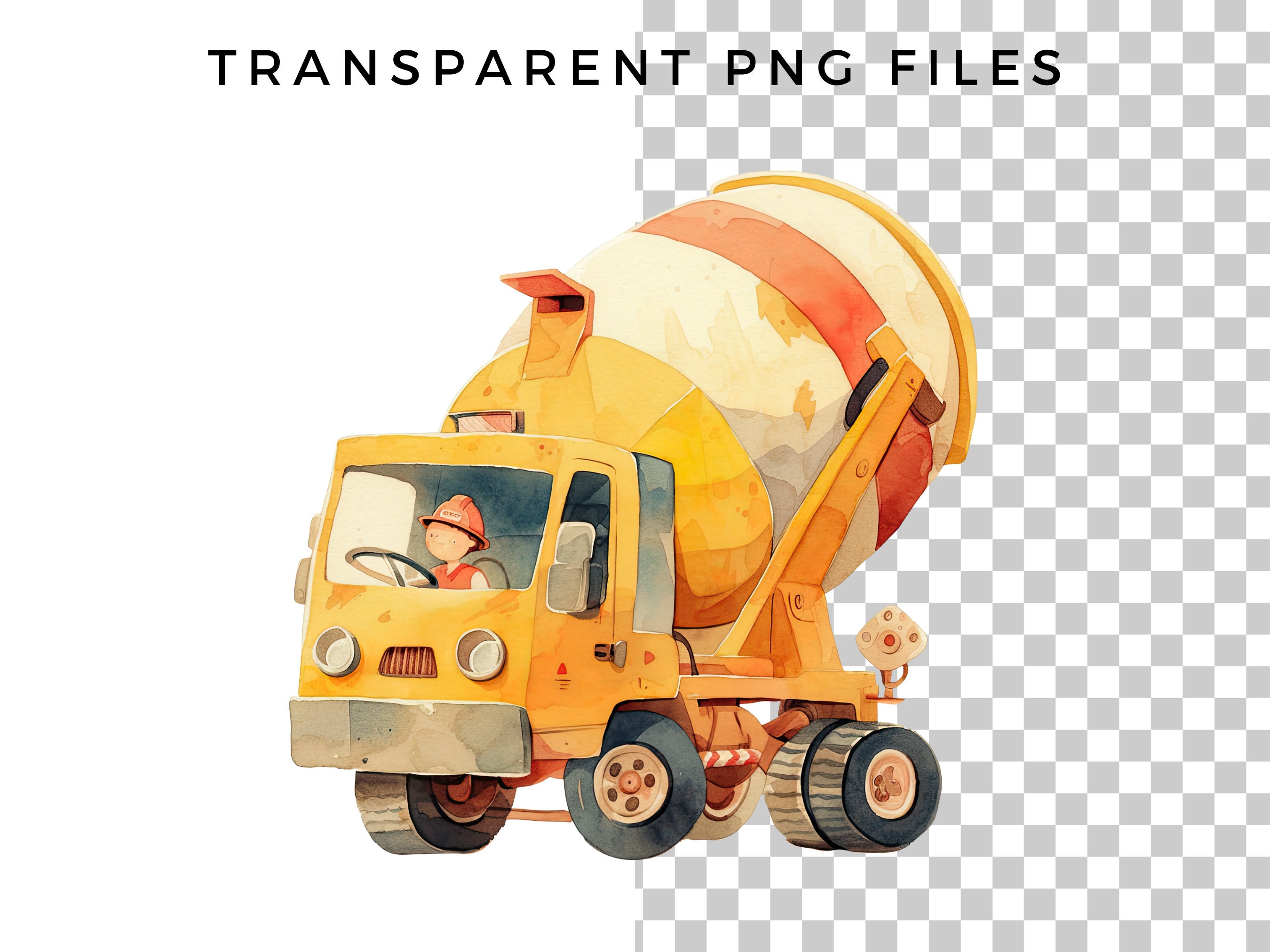 Cute Construction Clipart Bundle - Minimal Modern Style Builder Clipart ...