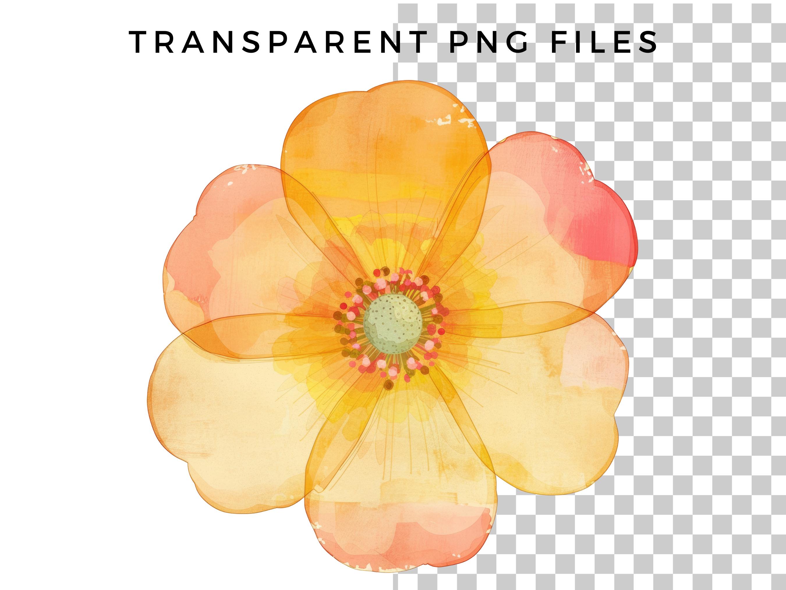 Retro Flowers Clipart - Retro Floral Images - Pink Flower Clip Art ...