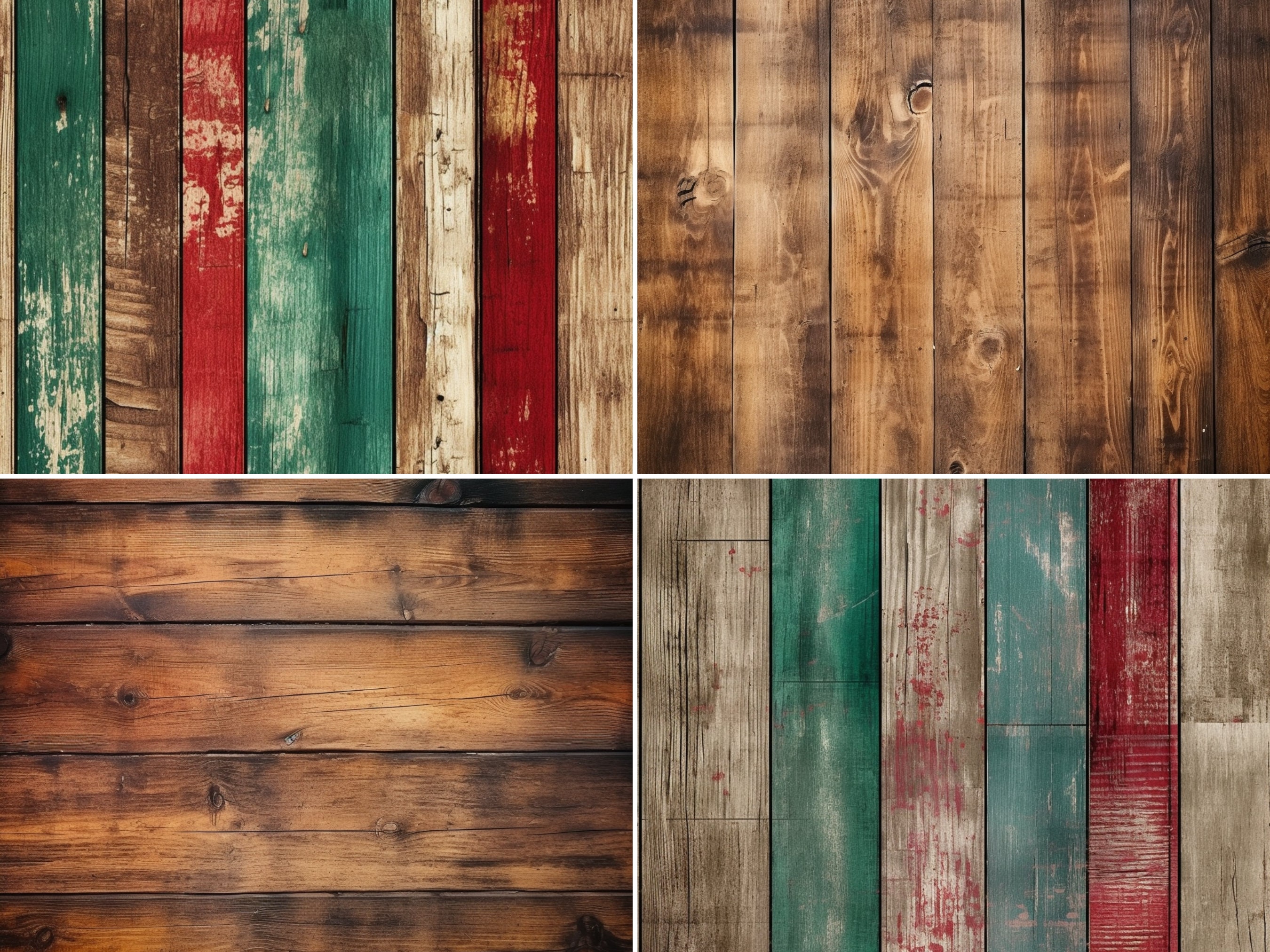 Christmas Wood Digital Background Rustic Digital Printable Papers Red ...