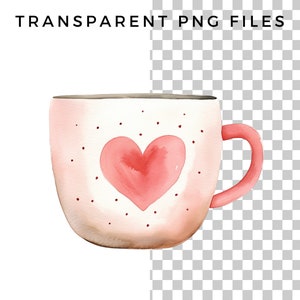 Watercolour Valentines Clipart Bundle - Valentines Day Clip Art Set ...