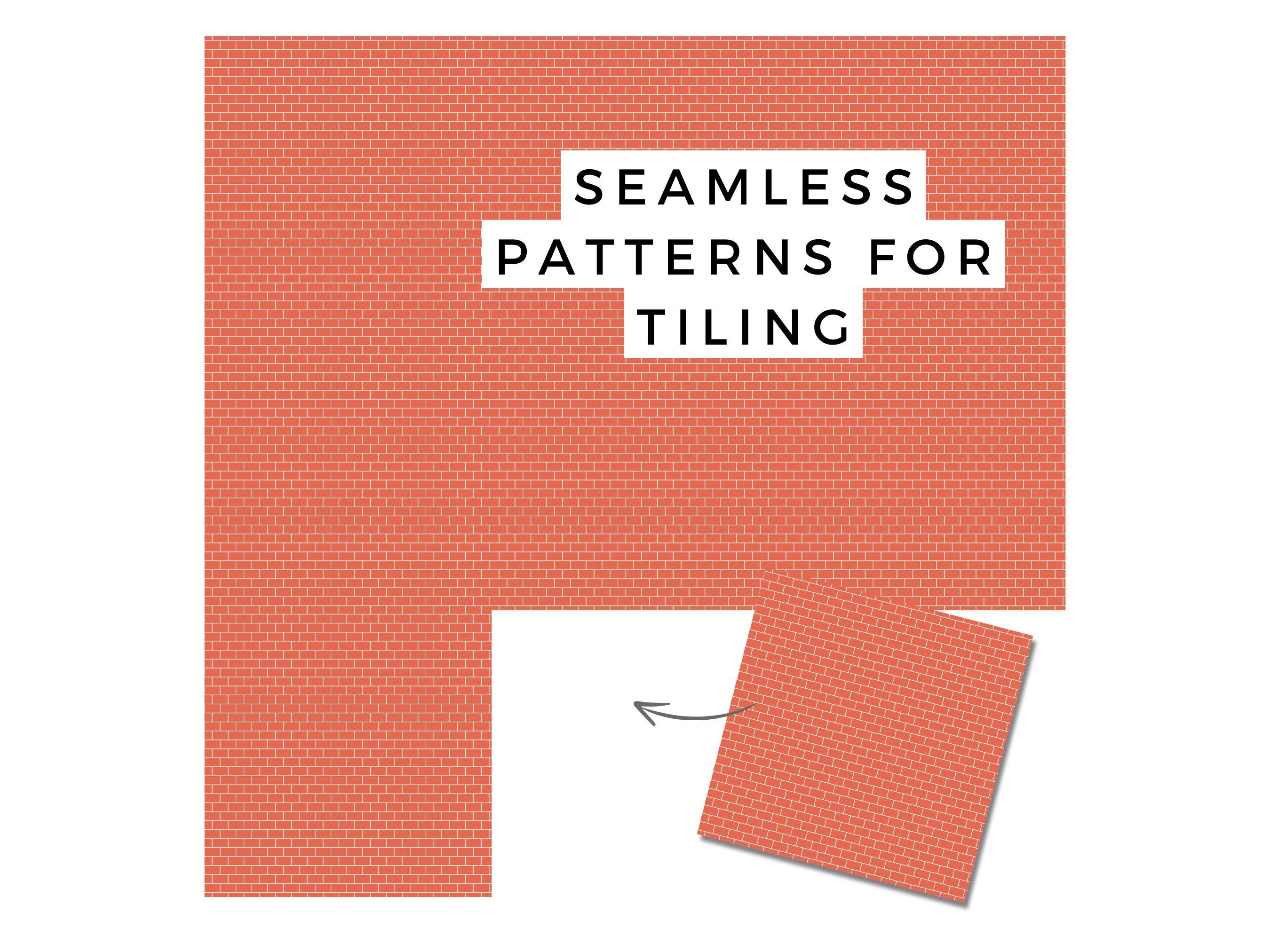 Brick Pattern Scrapbook Paper in 100 Colours - Seamless Pattern Brick ...