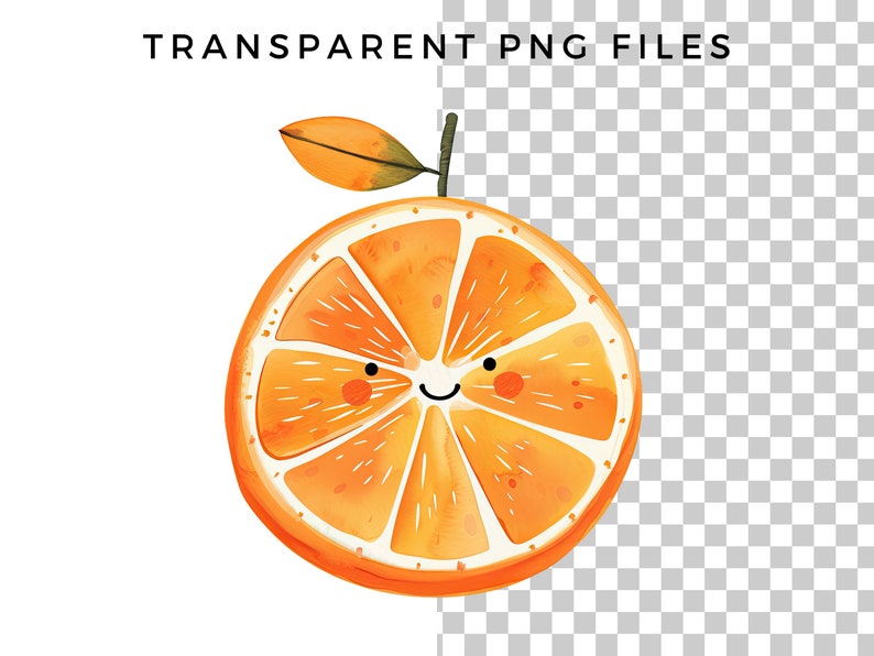 Cute Fruit Clipart PNG Watercolour Fruits Clipart Bundle Kawaii Fruits ...