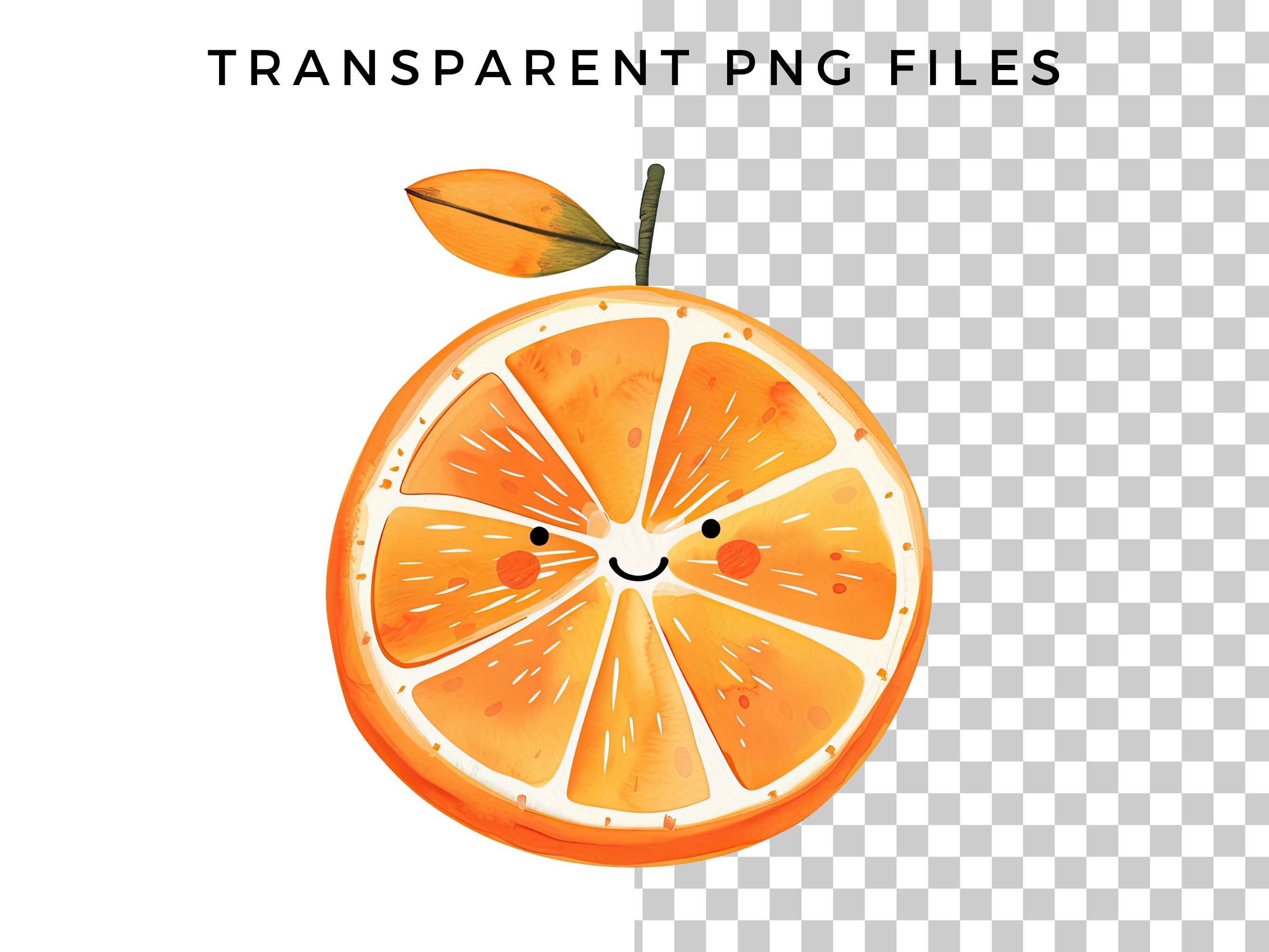 Cute Fruit Clipart PNG Watercolour Fruits Clipart Bundle Kawaii Fruits ...