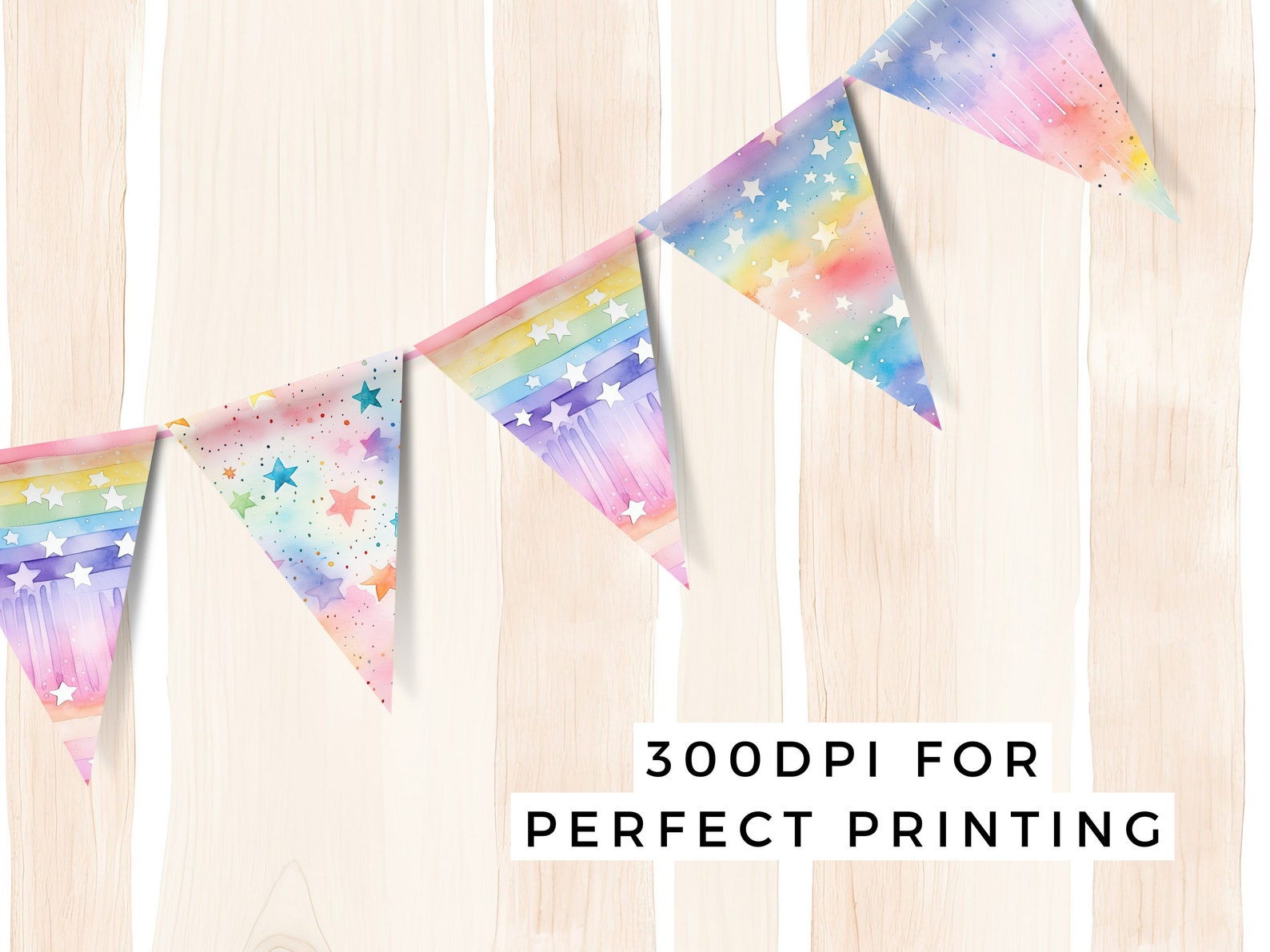 Rainbow Stars Seamless Patterns - Pastel Rainbow Digital Backgrounds ...