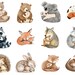 Mama & Baby Animal Clipart - Cute Baby Animals - Commercial Use - Mama ...