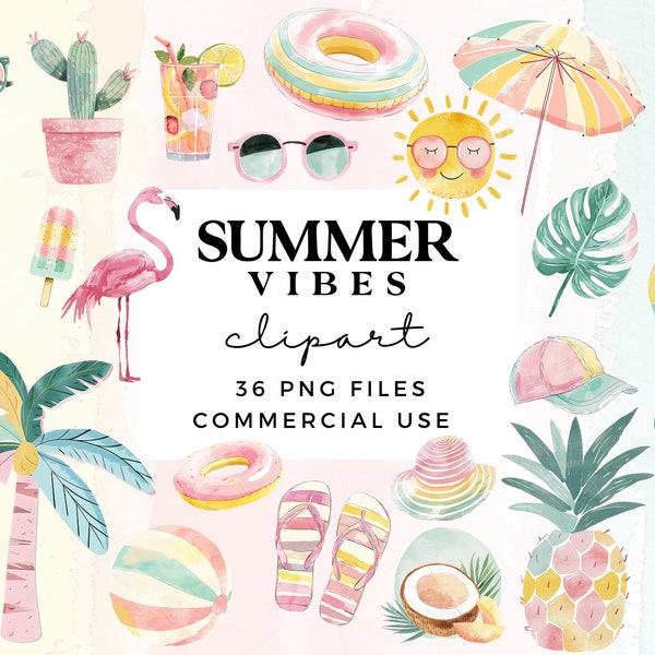 Beach Clipart - Etsy
