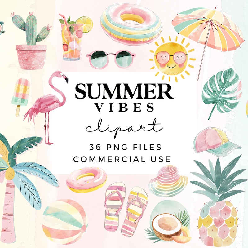 Vacation Clipart - Etsy