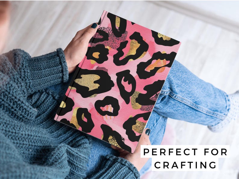 Leopard Print Seamless Patterns in Pink and Gold - Animal Print Digital ...