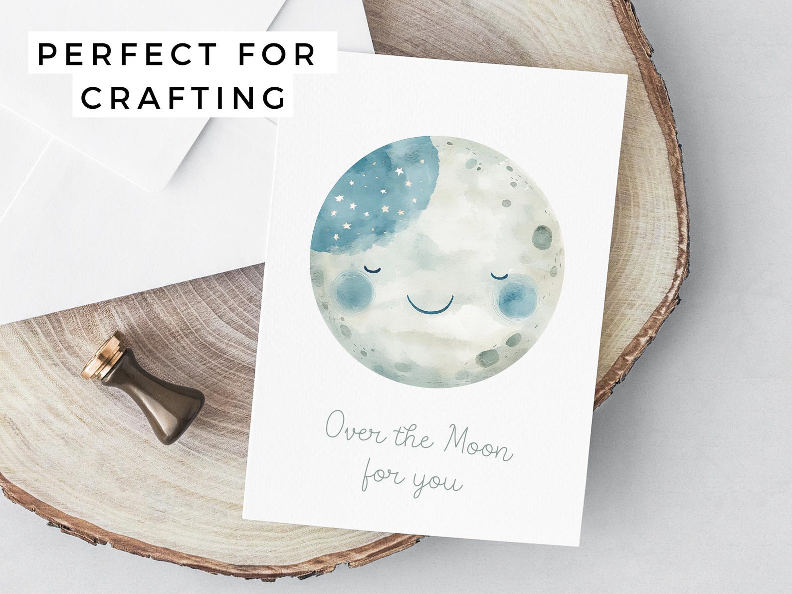 Cute Moon & Stars Clipart - Crescent Moon Images - Kawaii Clip Art ...