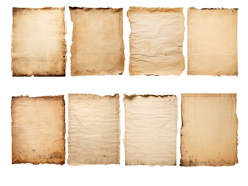 Old Paper With Ripped Edges - Vintage Grunge Paper Textures - Antique ...