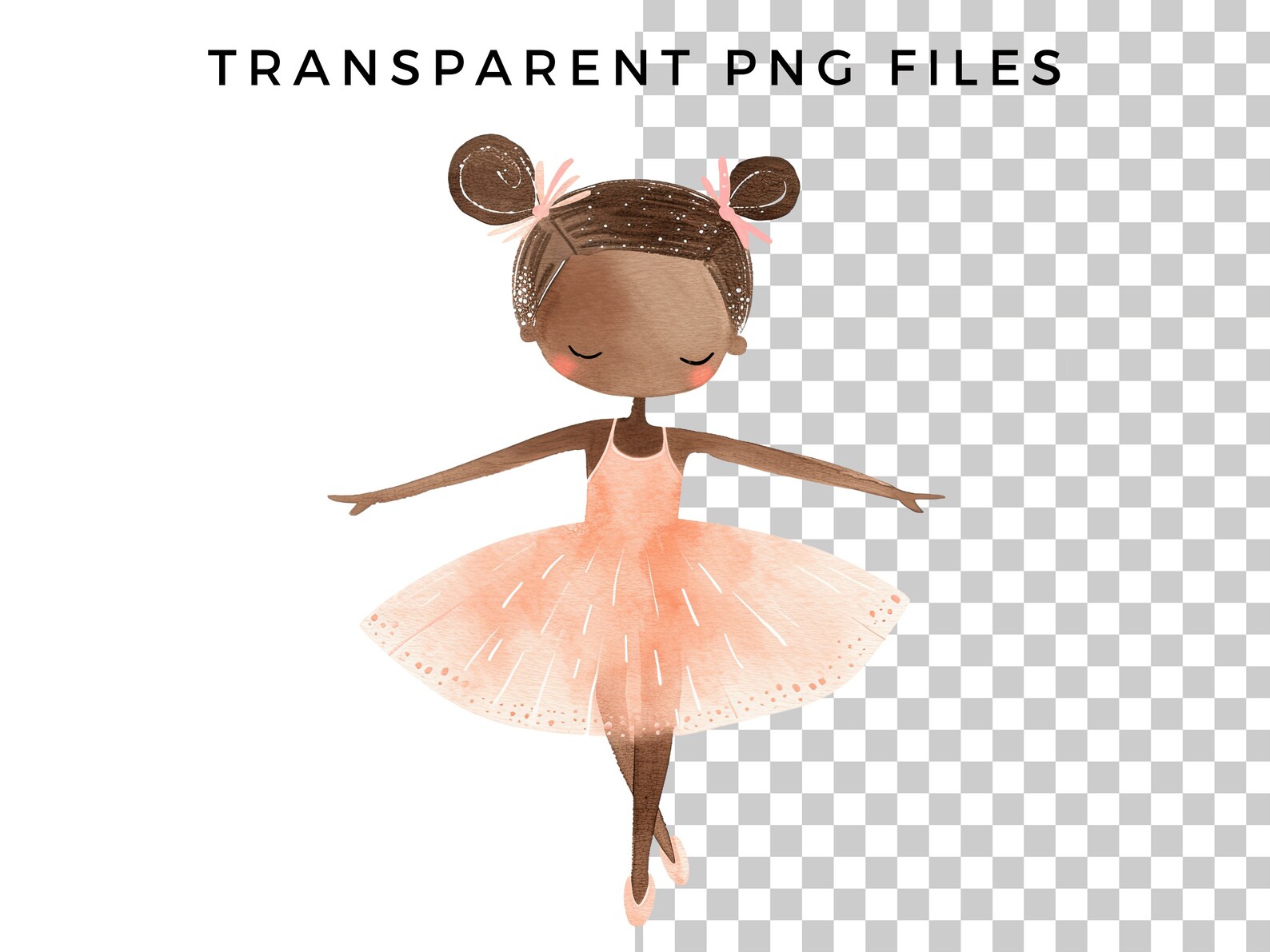 Ballerina Clipart Set Ballet Dance Clip Art for Nursery Wall Art, Kids ...