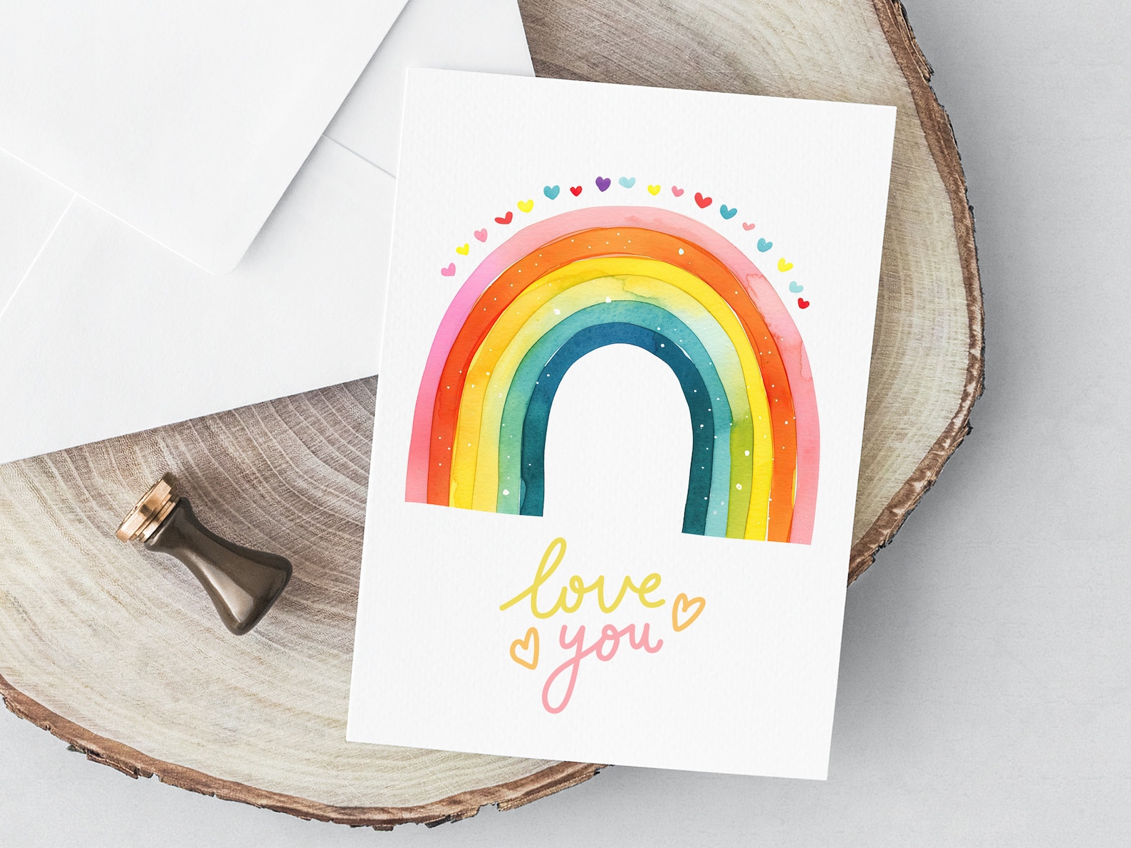 Cute Rainbow Clipart Bundle - Kawaii Rainbow Clipart Set - Watercolour ...