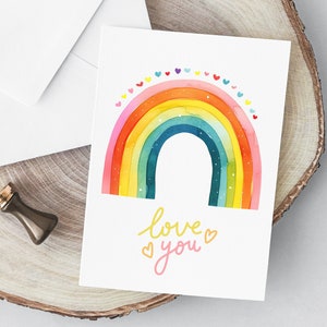 Cute Rainbow Clipart Bundle - Kawaii Rainbow Clipart Set - Watercolour ...