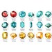 Watercolour Gemstone Clipart - Colourful Gems Clip Art Bundle for ...