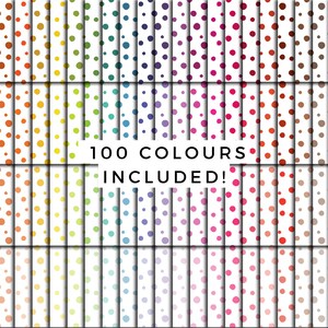 Confetti Dots Digital Paper Hand Drawn Spot Seamless Pattern Scrapbook ...