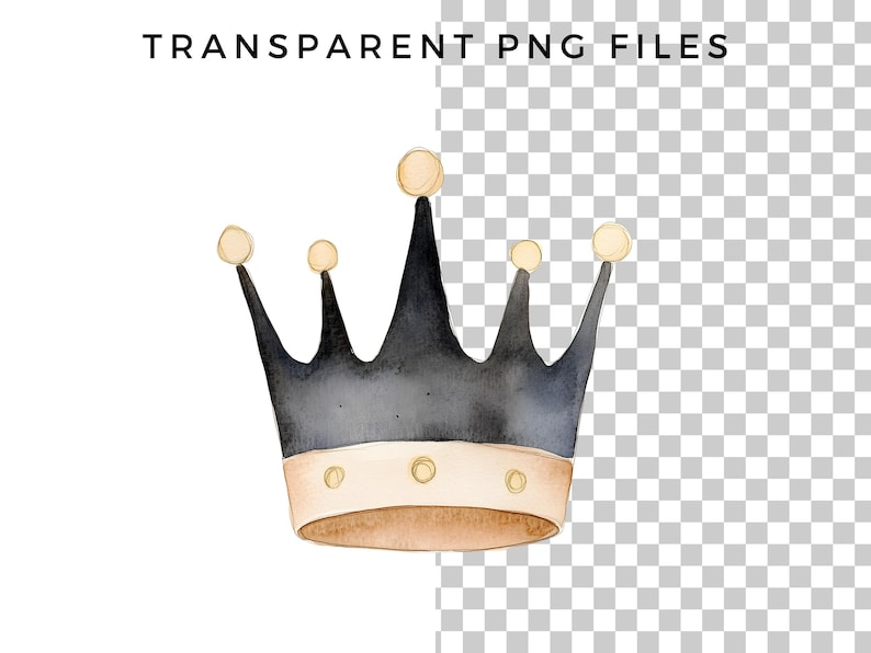 Cute Watercolour Crown Clipart Set - Royal Tiara and Princess Crowns ...