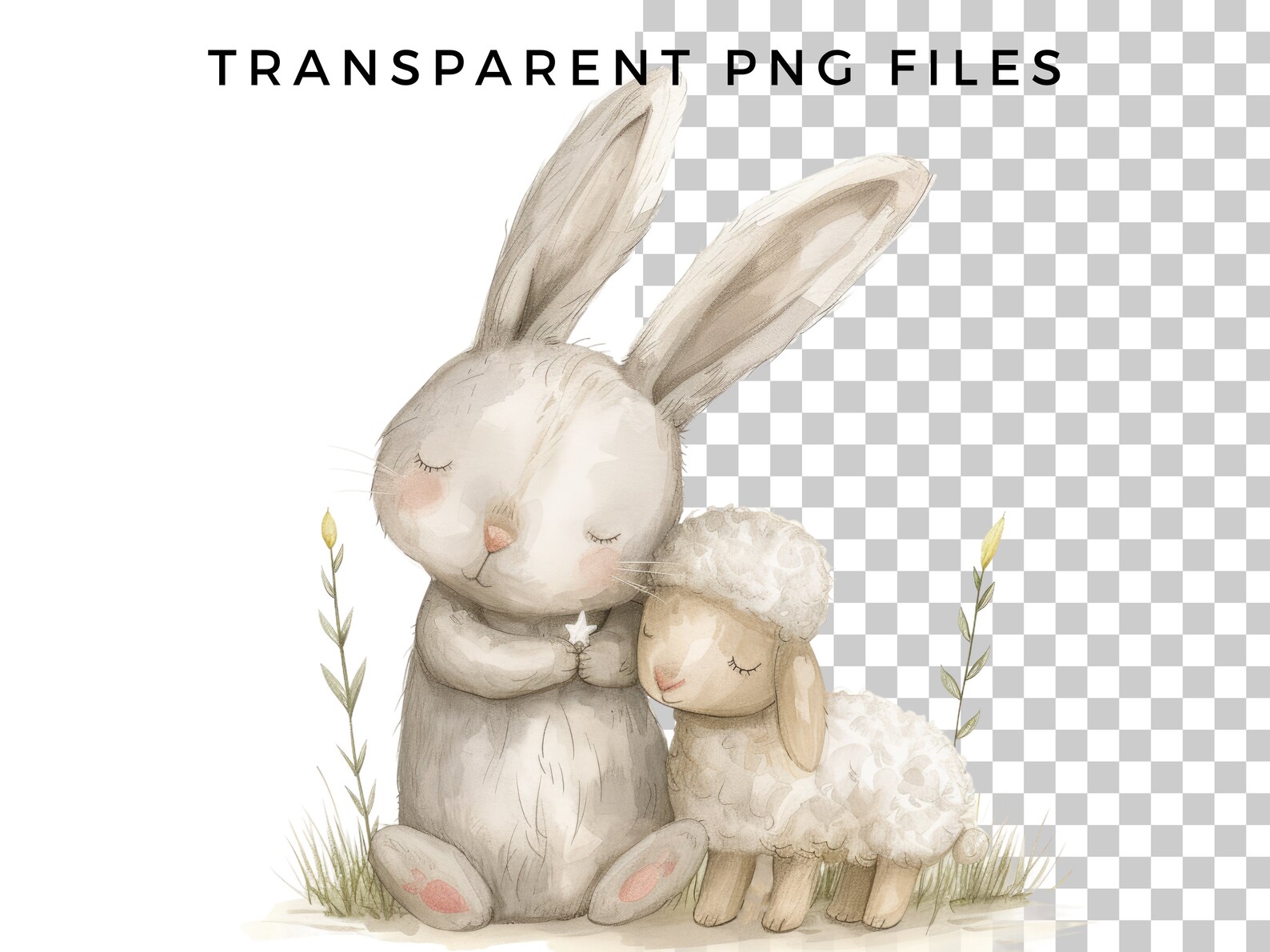 Easter Bunny Clipart PNG Easter Rabbit Clip Art Easter Bunnies Nursery ...