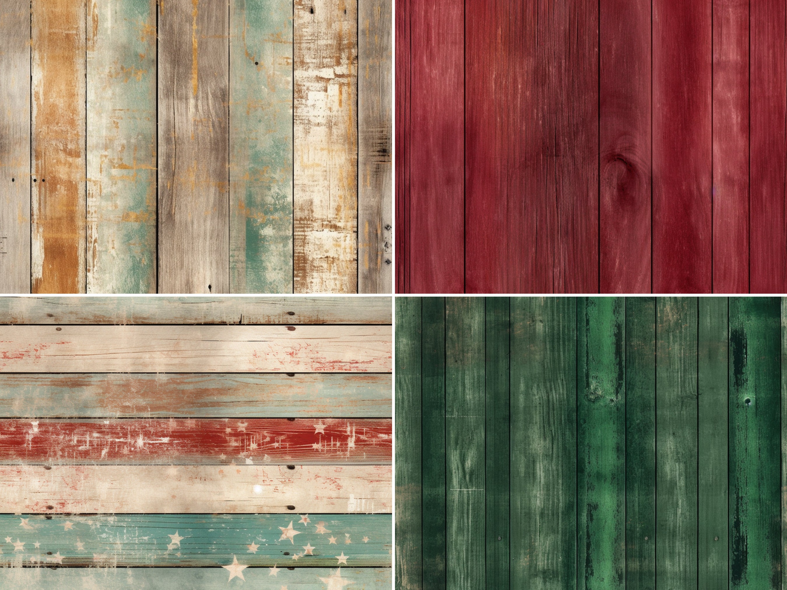 Christmas Wood Digital Background Rustic Digital Printable Papers Red ...