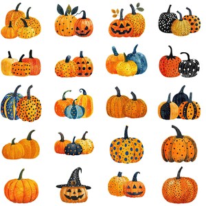 Halloween Pumpkin Clipart - Jack O Lantern Clipart - Spooky Pumpkin PNG ...
