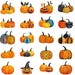 Halloween Pumpkin Clipart - Jack O Lantern Clipart - Spooky Pumpkin PNG ...