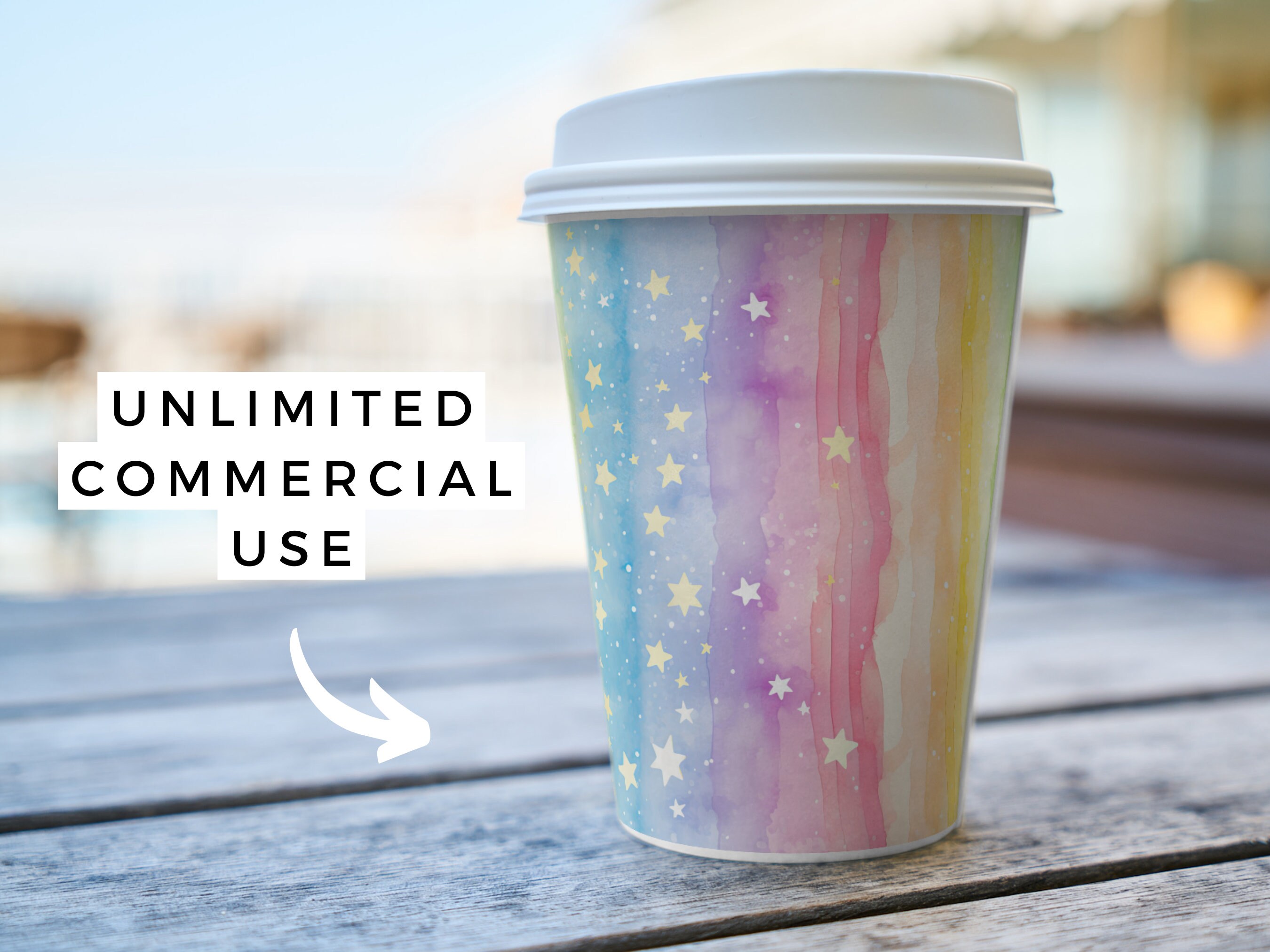 Rainbow Stars Seamless Patterns - Pastel Rainbow Digital Backgrounds ...