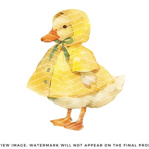 Cute Ducklings Clipart Set - Watercolor Spring Clip Art for Kids Party ...