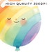 Cute Rainbow Clipart Bundle - Kawaii Rainbow Clipart Set - Watercolour ...