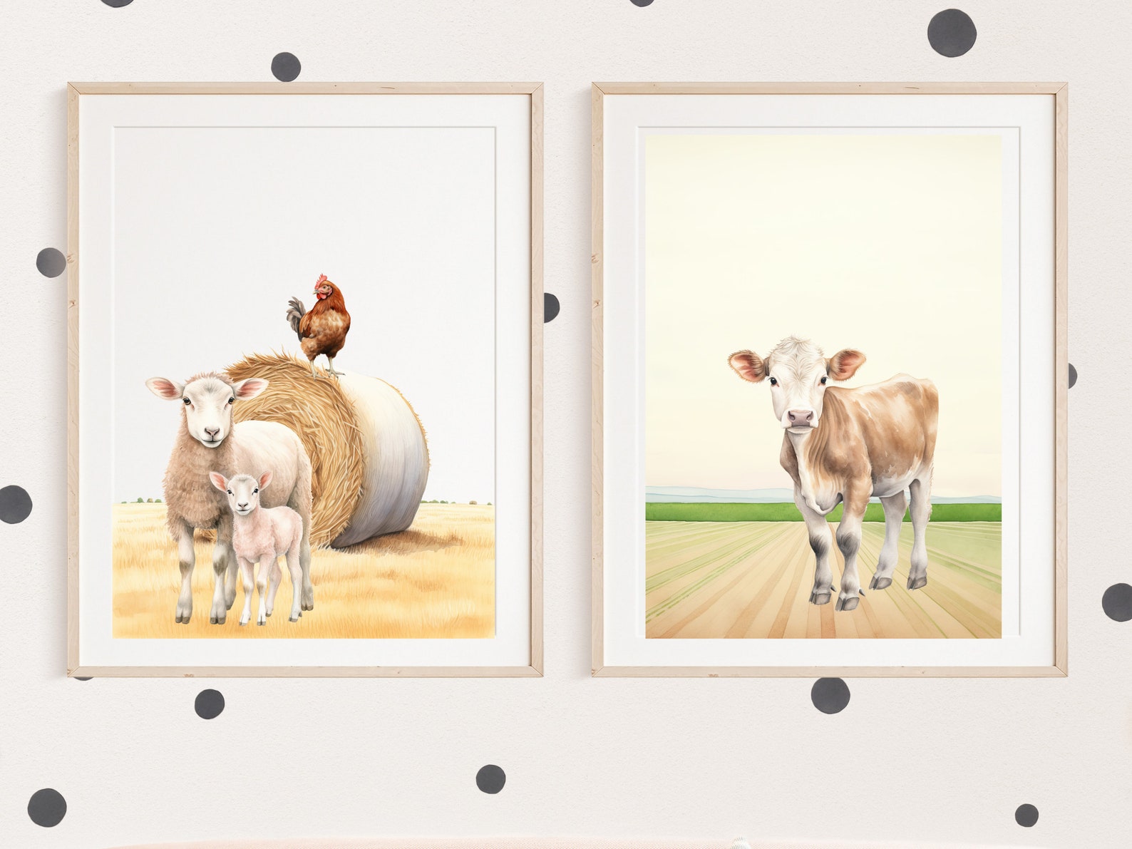 Farm Animals Clipart Watercolor Clipart for Commercial Use Farm Clip ...