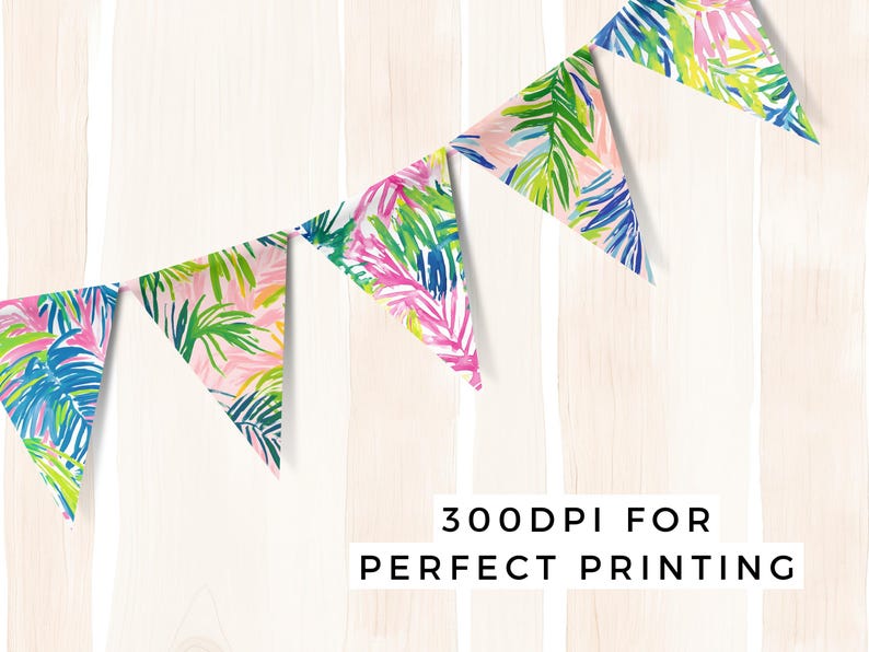 Colourful Preppy Palm Leaf Seamless Patterns - Vibrant Abstract ...