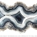 Black Agate Borders Clipart for Commercial Use - Geode Clip Art - Black ...