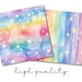Rainbow Stars Seamless Patterns - Pastel Rainbow Digital Backgrounds ...