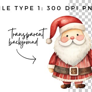 Cute Scandi Santa Clipart Bundle - Father Christmas Clip Art - Xmas ...