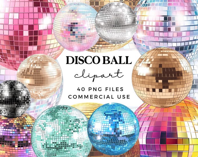 Disco Ball Clipart PNG - Mirror Ball Clipart Bundle - Transparent Pngs ...