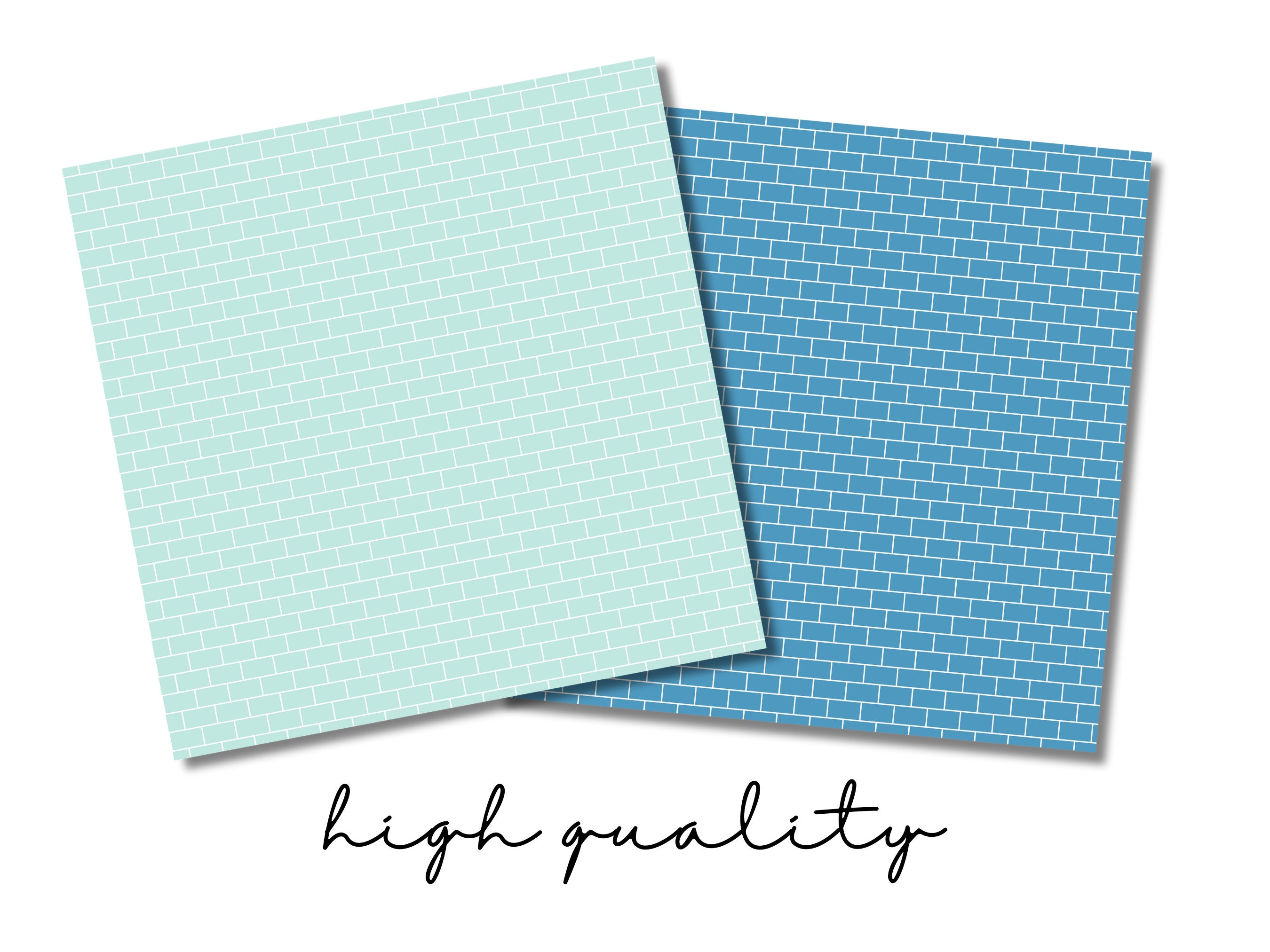 Brick Pattern Scrapbook Paper in 100 Colours - Seamless Pattern Brick ...