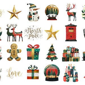 Christmas Clipart Bundle for Commercial Use - Transparent PNG Files ...