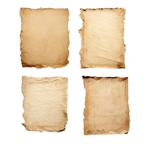 Old Paper With Ripped Edges - Vintage Grunge Paper Textures - Antique ...