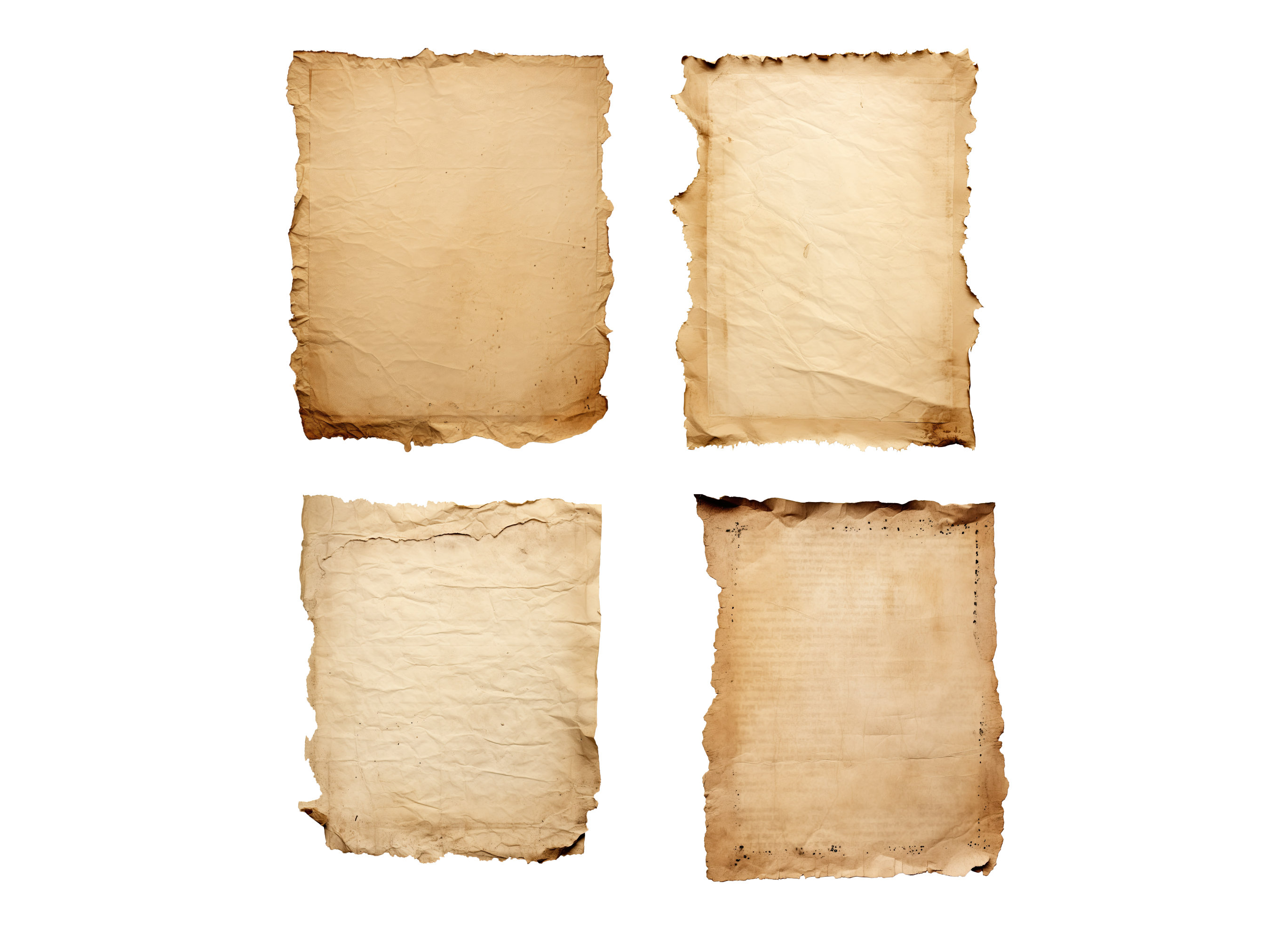 Old Paper With Ripped Edges - Vintage Grunge Paper Textures - Antique ...