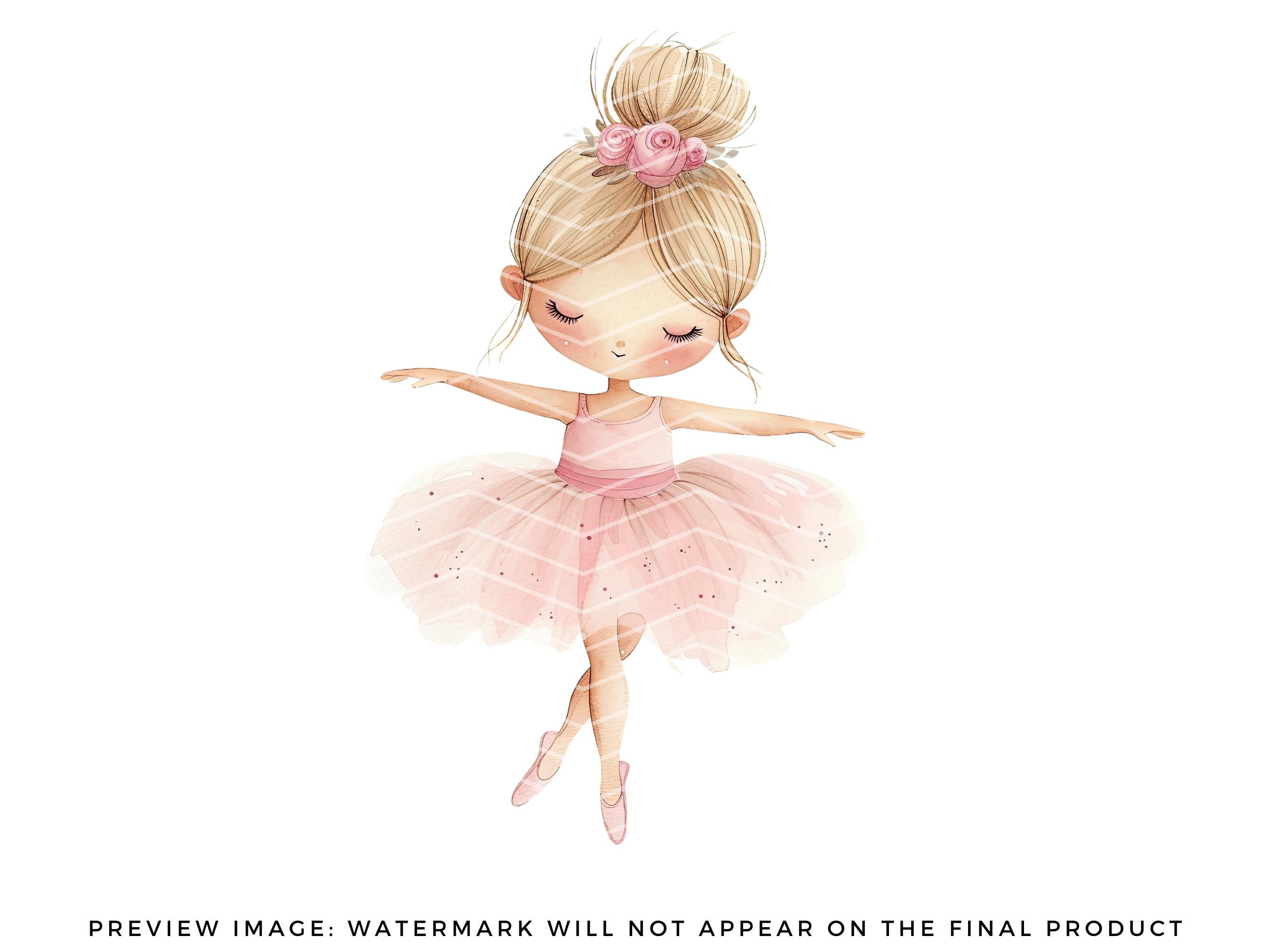 Ballerina Clipart Set - Ballet Dance Clip Art for Nursery Wall Art ...